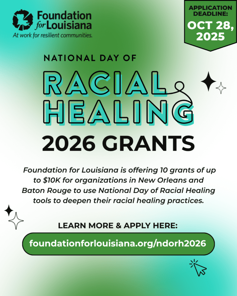 National Day of Racial Healing 2026 Grants – Foundation For Louisiana
